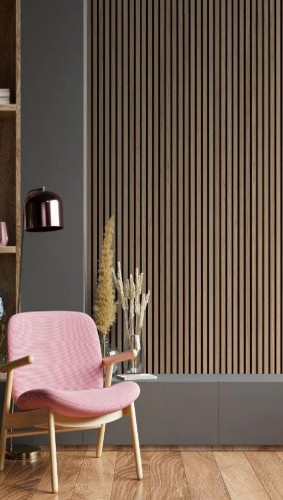 MASTER - Panel akustični 300x60cm MDF orah 8292C - Zidne dekoracije i ...