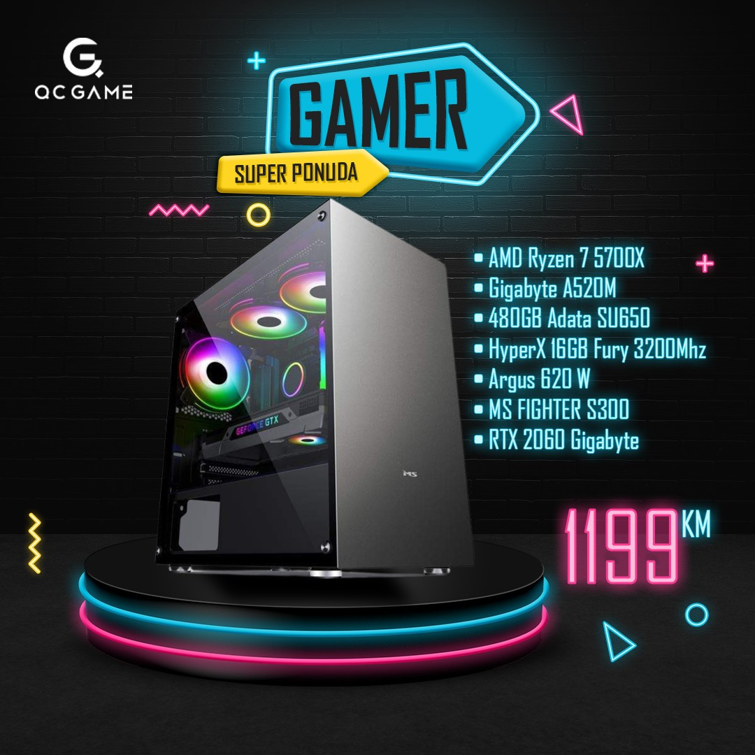 Gaming PC Racunar Ryzen 7 5700x 16GB DDR4 RTX 2060 - Desktop Računari ...