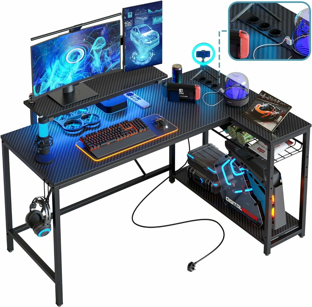 Bestier L Form Gaming PC Stol 132x80cm / 147x80cm - Radni stolovi - OLX.ba