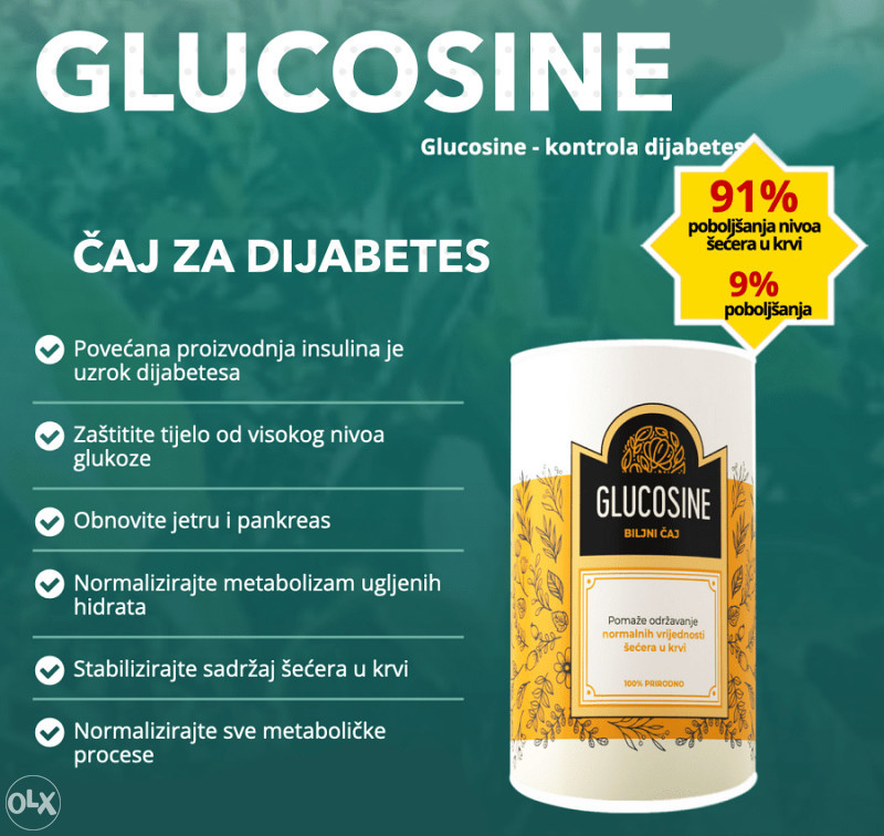 GLUCOSINE - ČAJ ZA REGULISANJE ŠEĆERA U KRVI DIJABETES GLUKOZA - Biljni ...