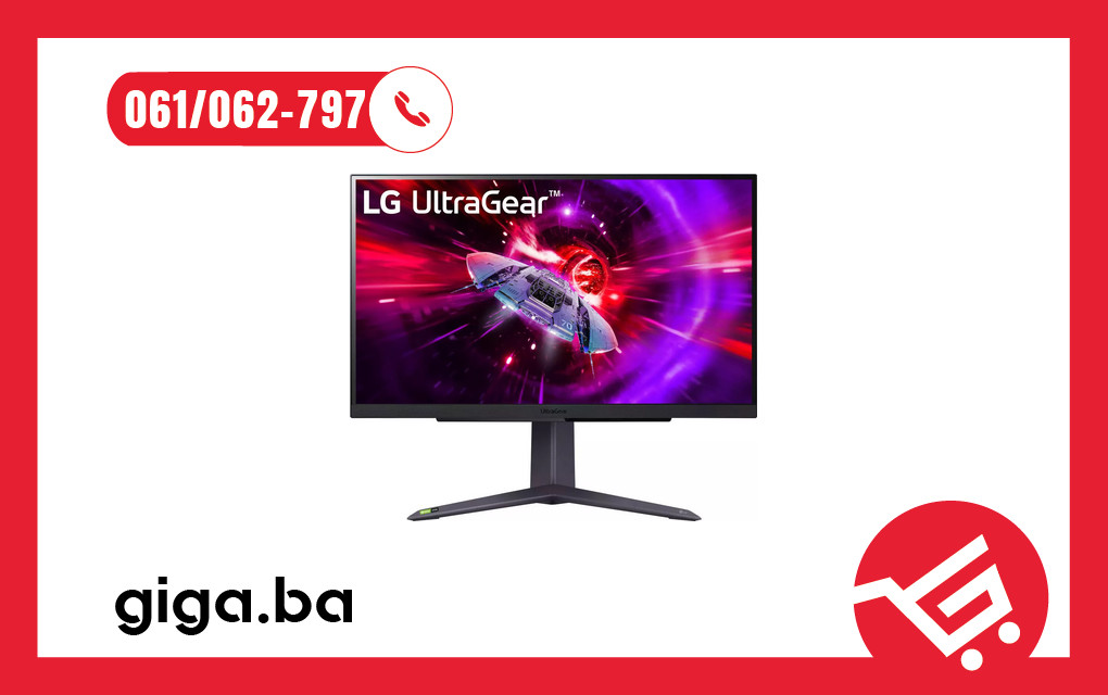 GIGA.BA MONITOR LG ULTRAGEAR 27GR75Q-B 27" 1440P 165HZ - Monitori - OLX.ba