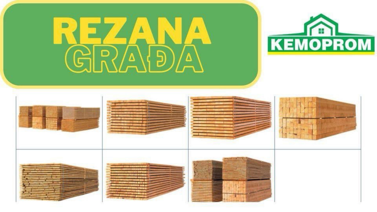 Građa Kemoprom Letva, Daska, Grede, Lamperija, Fosna, Brodski pod ...