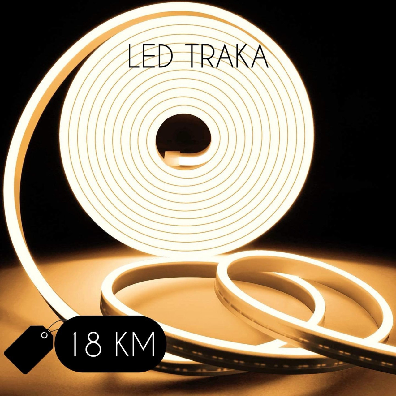 BIJELA LED TRAKA VODOOTPORNA PROFI LED TRAKA BIJELA GUMIRANA - LED ...