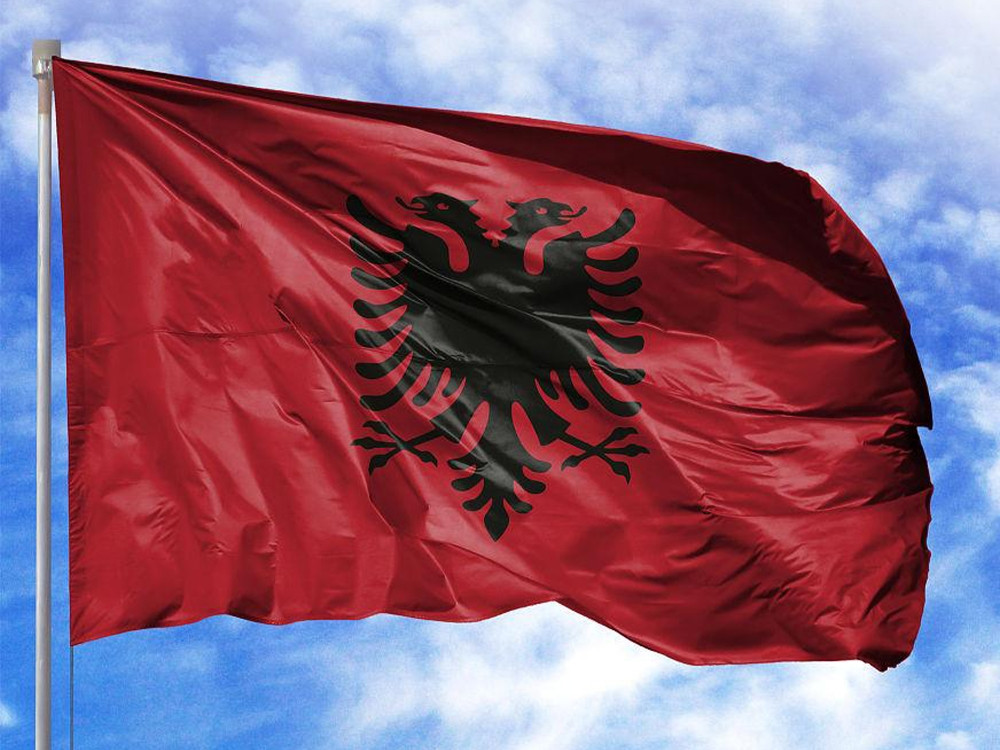 Zastava Albanije Albanija veličina 90x150cm - Zastave - OLX.ba