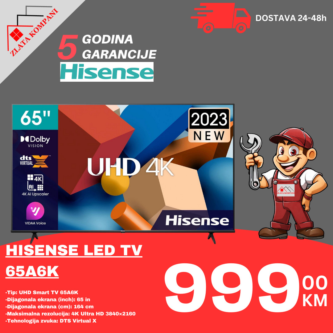 Hisense LED TV 65A6K - LED LCD - OLX.ba