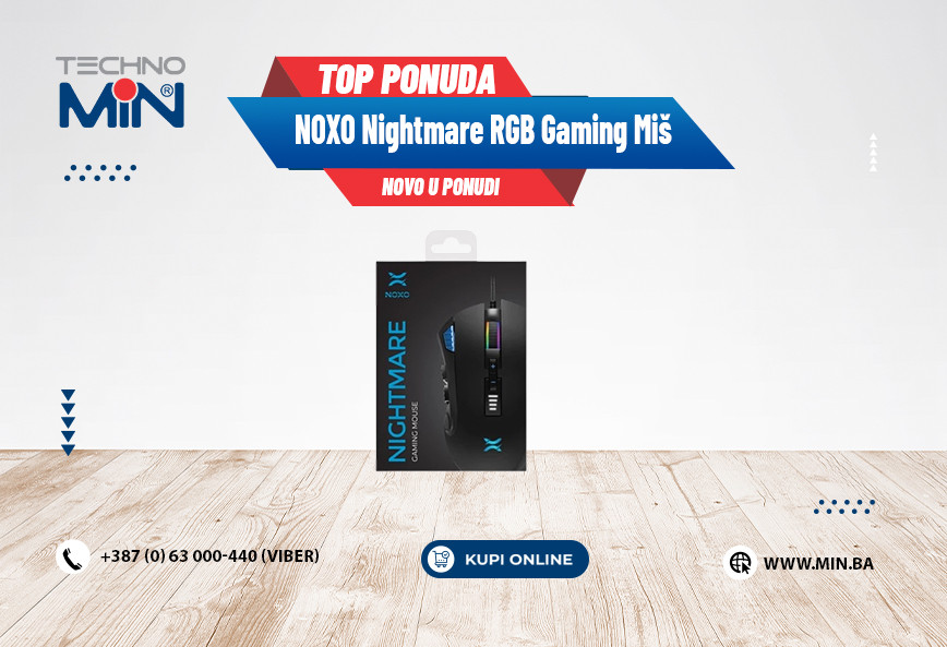 NOXO Nightmare RGB Gaming Miš - Miševi - OLX.ba