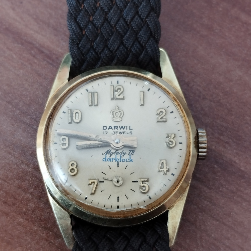 Rucni Sat Vintage Darwil Miladi 72 Darblock 17 Jewels Swiss Made ...