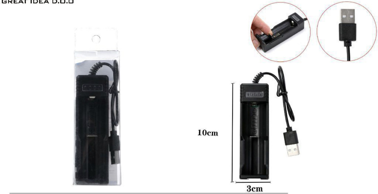 Usb punjac za baterije 1865 i manje - Baterije i punjači - OLX.ba