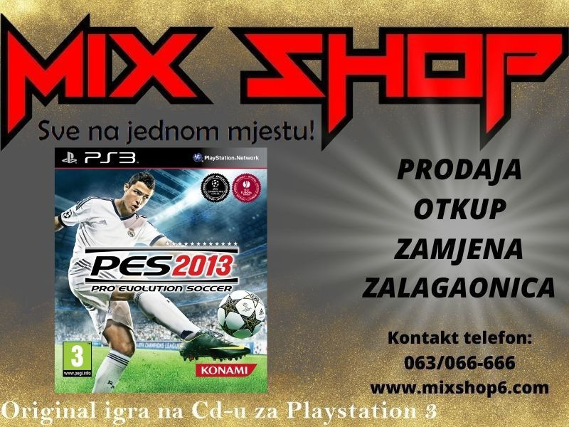 Original Igra PES 2013 13 za Sony Playstation 3 PS3 Fudbal/Soccer - Igre za PC i konzole - OLX.ba