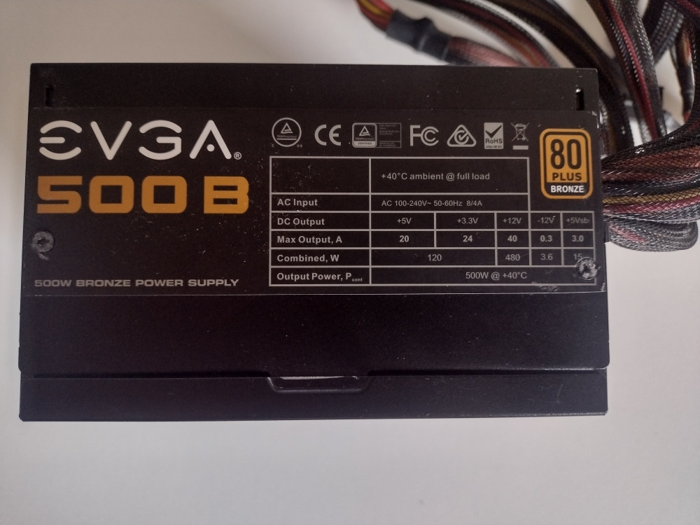 Napojna EVGA 500B 500W | 80+ bronze - Napojne jedinice - OLX.ba