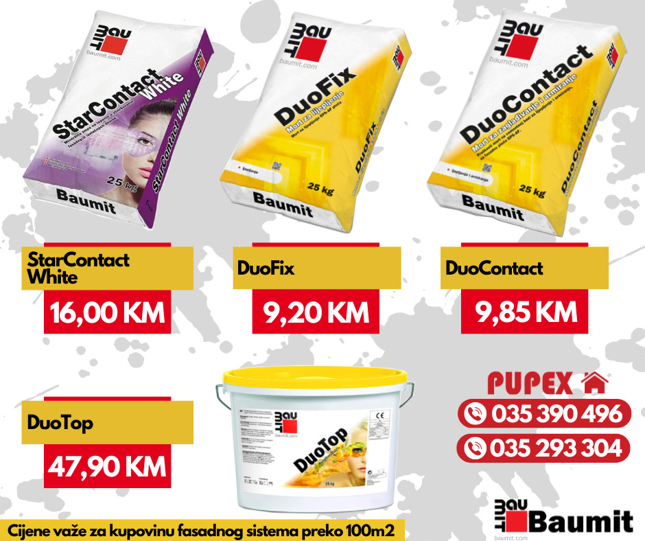 BAUMIT FASADA / FASADNI SISTEM AKCIJA! - Fasade i izolacije - OLX.ba