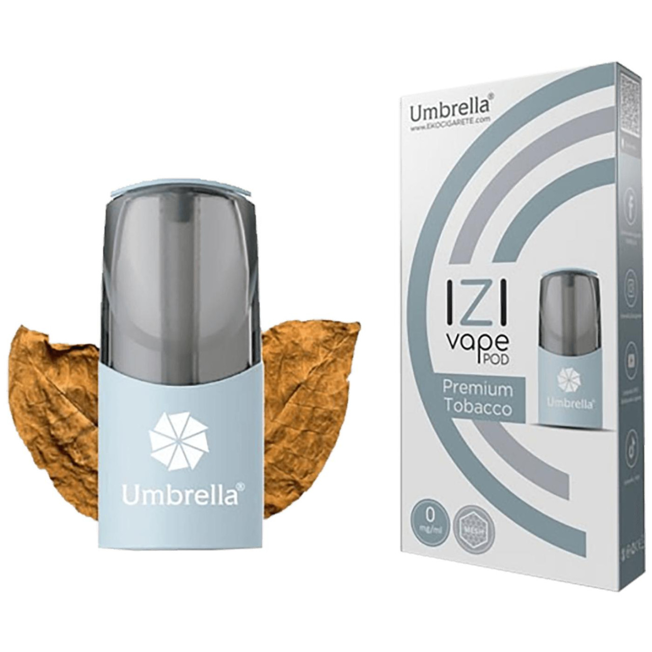 Umbrella Tekućina za ecigarete Izi Vape Pod Premium Tobacco 20 ...