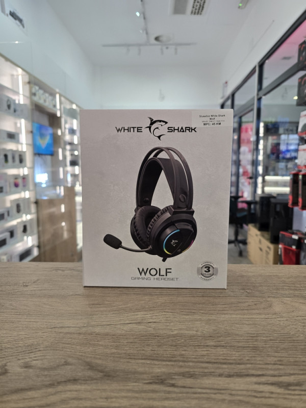 Gaming Slusalice White Shark Wolf Headset sa mikrofonom - PC slušalice ...