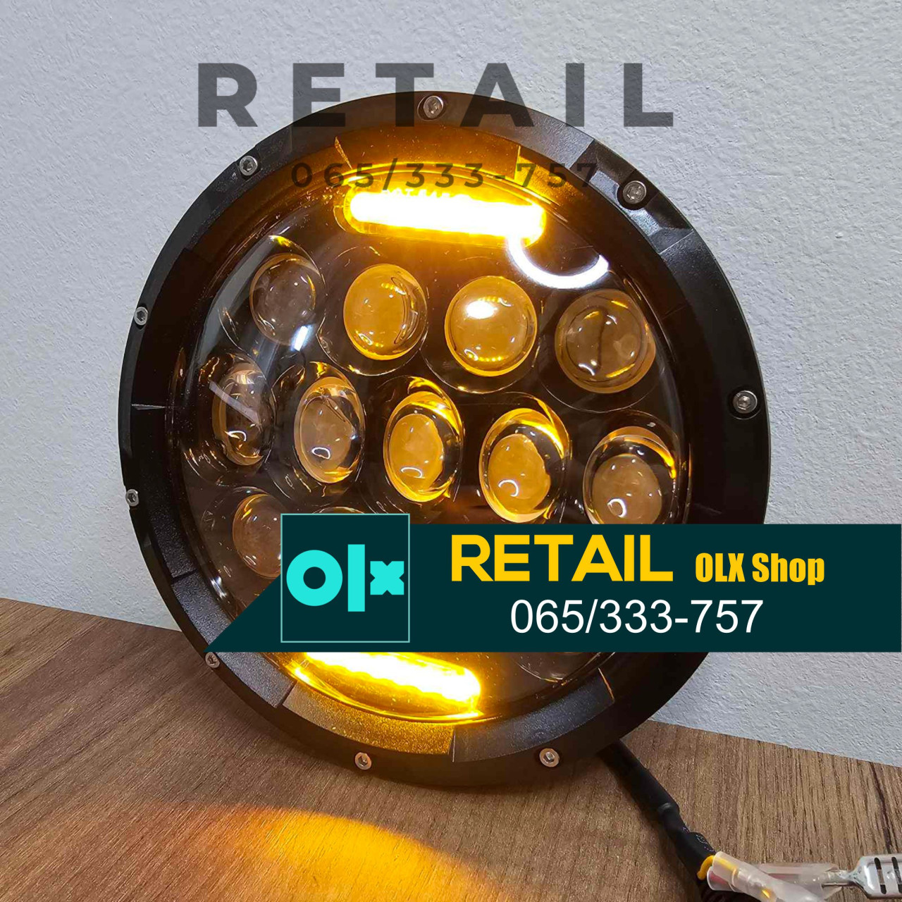 LED FAROVI 7"/18cm Jeep Patrol Pajero Lada OFF ROAD - Farovi i Štopke za automobile - OLX.ba