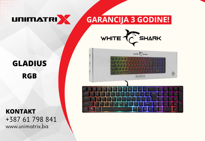 Gaming Tastatura White Shark GK-001214 Gladius RGB / HR - Tastature ...