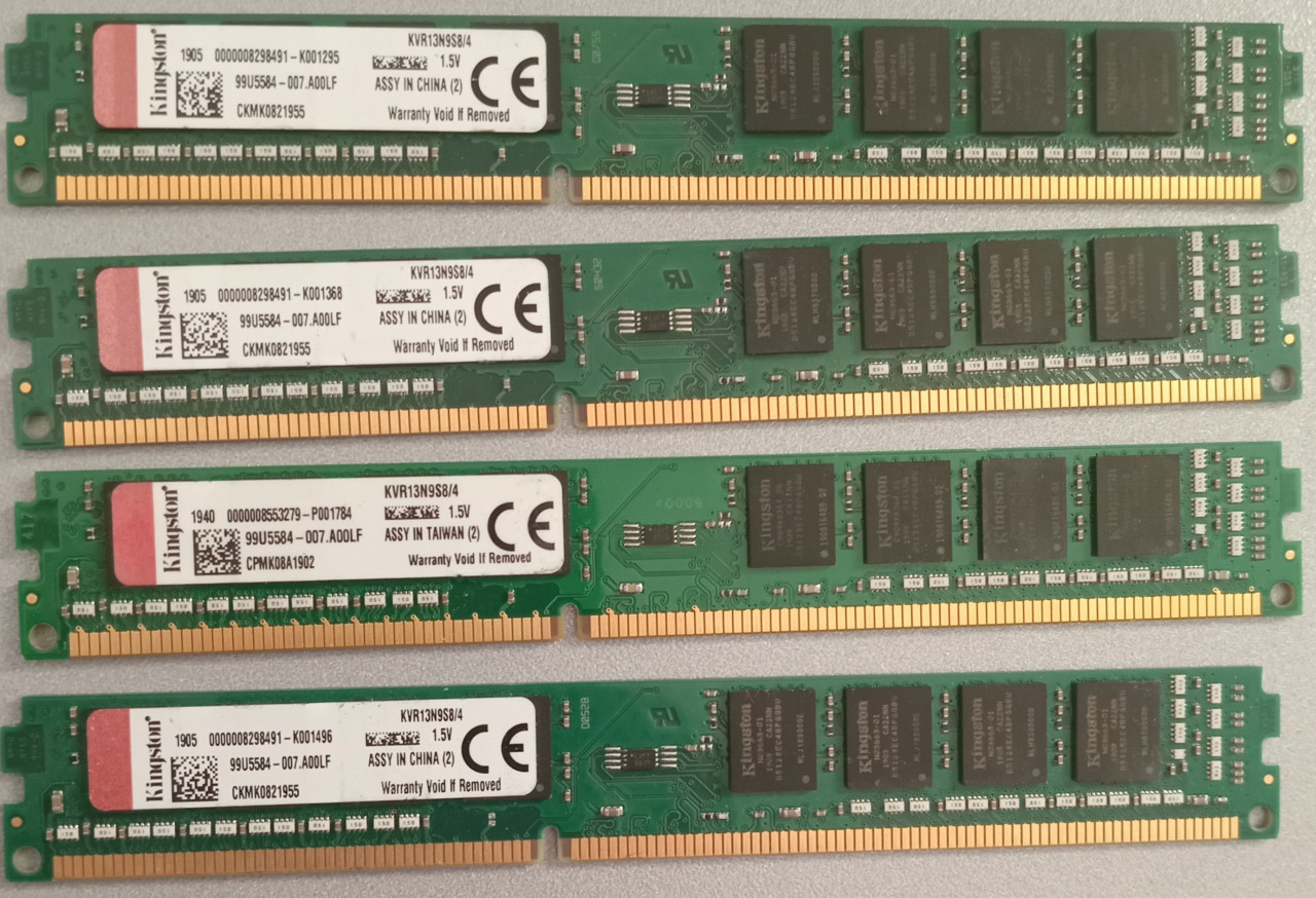 PC RAM Memorija Kingston DDR3 1333 MHz 16GB (4X4GB) - Memorije (RAM ...