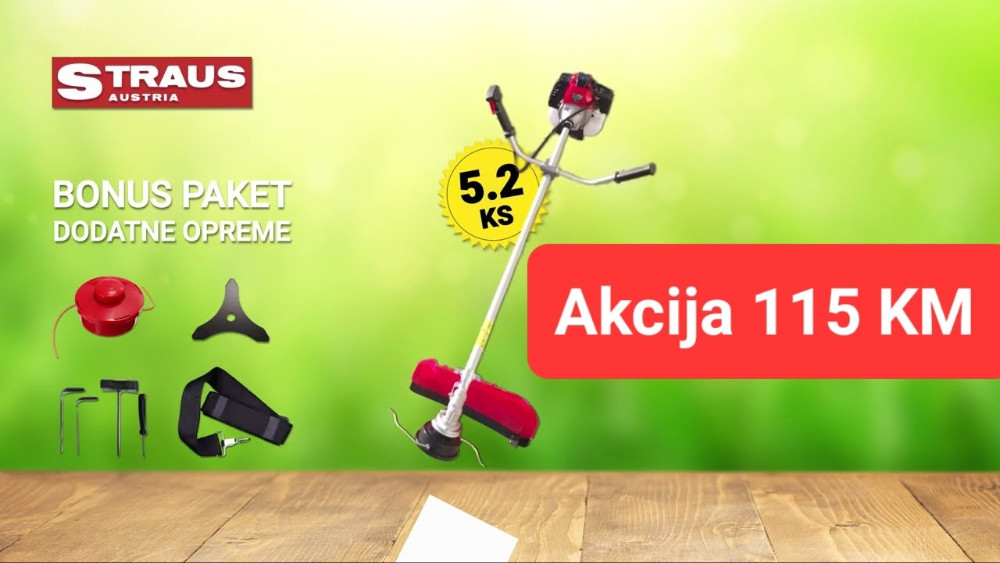 TRIMER ZA TRAVU STRAUS STIHL HUSVARNA AKCIJA 115 KM - Kosilice i ...