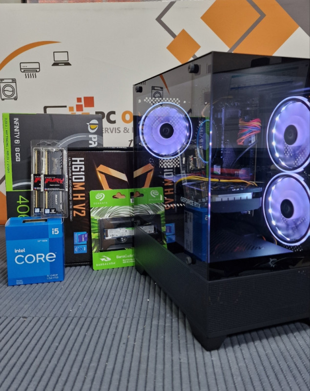 Gaming PC Racunar Intel i5-12400f RTX 4060 16GB 1TB NVME - Desktop ...