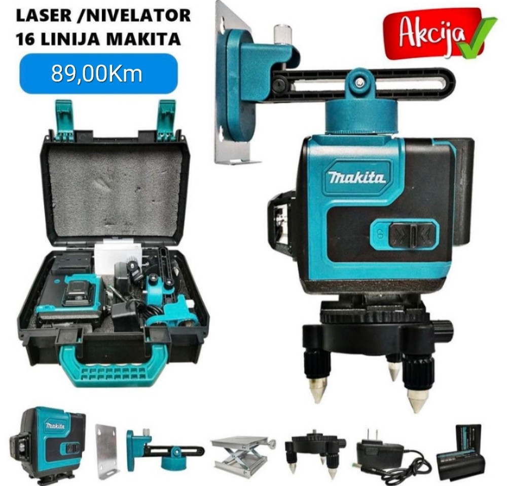 Laser Makita Gradjevinski Za Nivelaciju 4D 16 Linija Digitalni - Građevinski laseri - OLX.ba