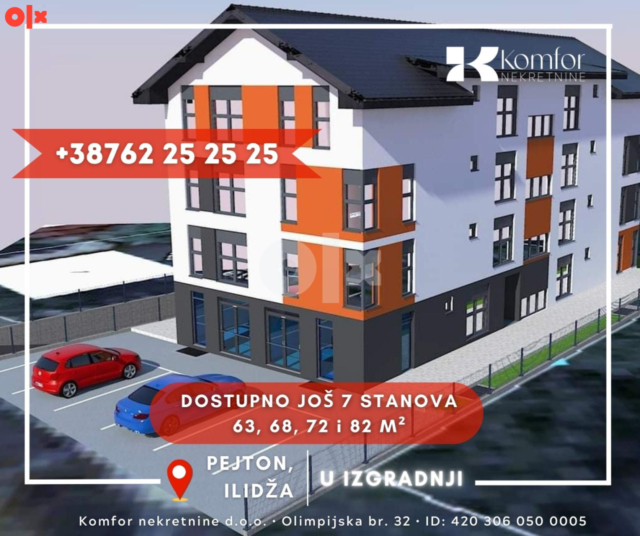 Novogradnja stanovi u izgradnji Pejton, Ilidža - Stanovi i apartmani ...