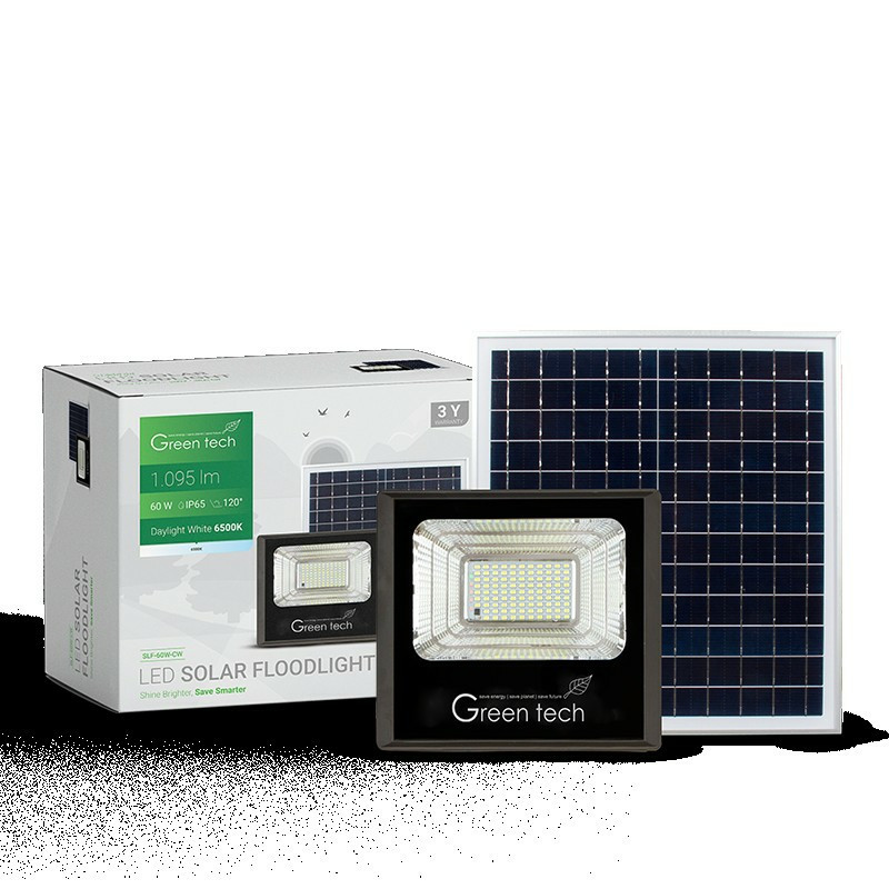 LED solarni reflektor Green Tech 60W, 6500K, IP65, solar - Solarna ...
