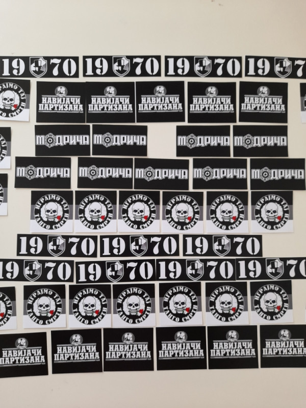 Grobari Fk Partizan Modrica Stickeri Stikeri Naljepnice - Suveniri - OLX.ba