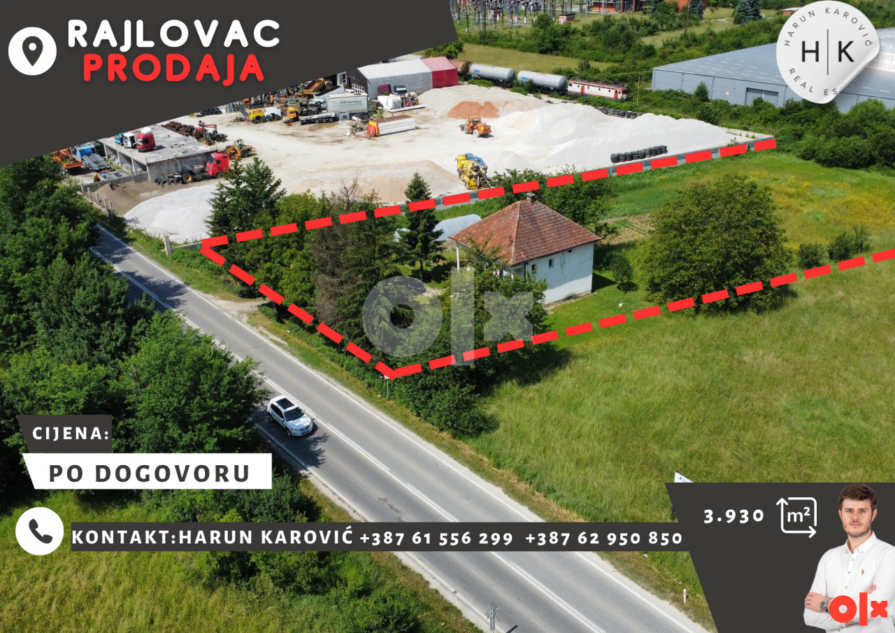 Prodaja zemljista sa velikim potencijalom - RAJLOVAC - Zemljišta - OLX.ba