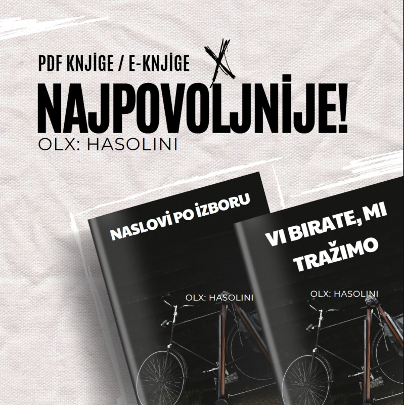 *NAJPOVOLJNIJE* PDF knjige / e-knjige - E-knjige - OLX.ba