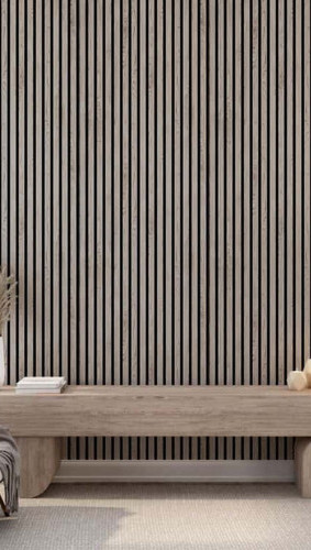 MASTER - Panel akustični MDF 2400x520x21mm orah #4 - Zidne dekoracije i ...