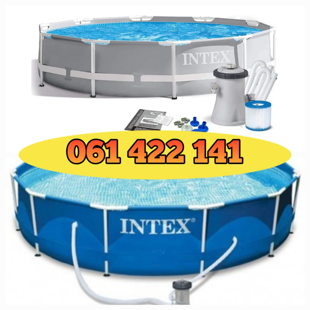 Bazen Intex 366 366x76 metalni okvir pumpa - Bazeni - OLX.ba