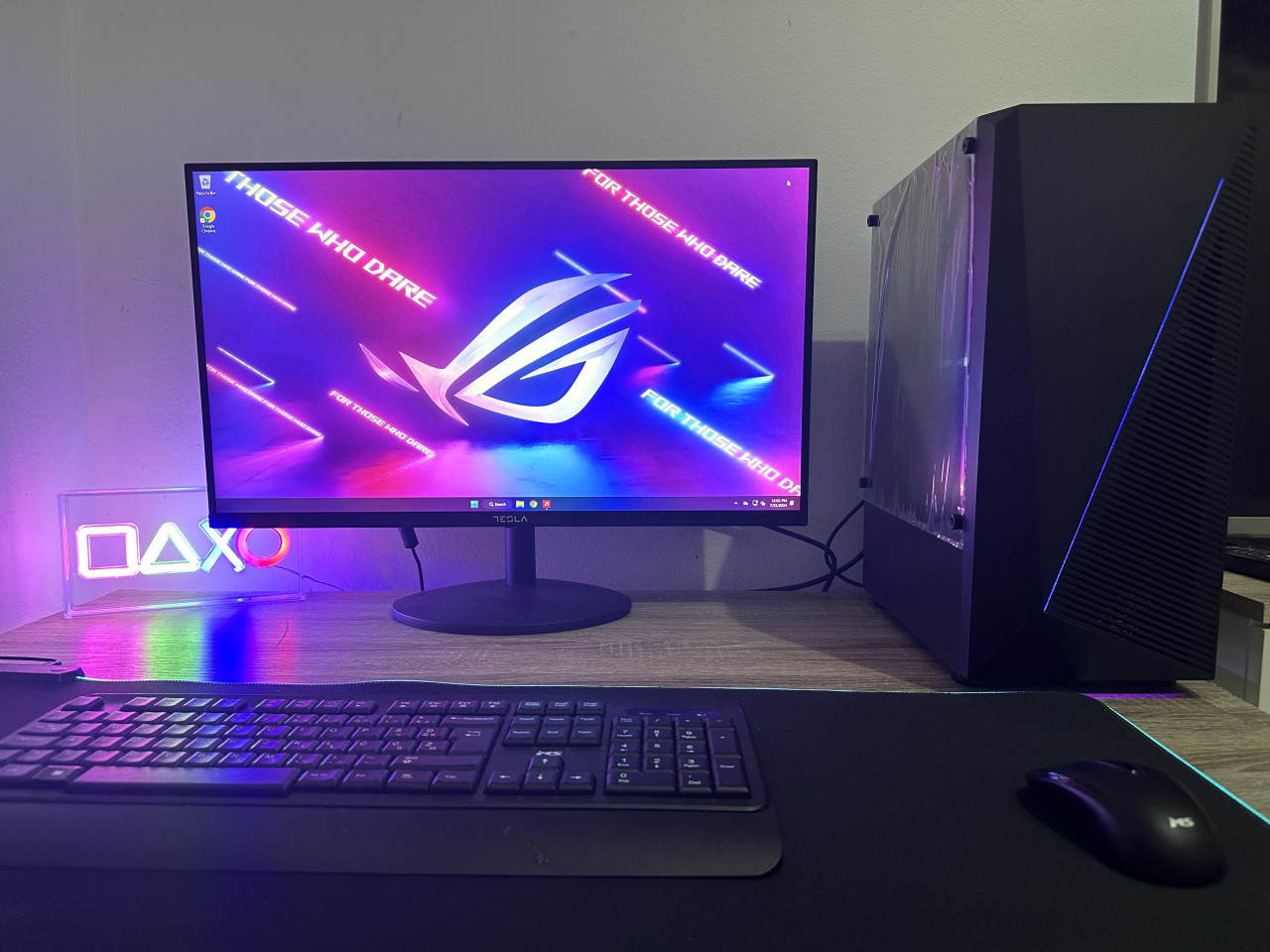 GAMING PC RACUNAR i3 10100f , RX 580 ROG STRIX , RGB RAM - Desktop ...
