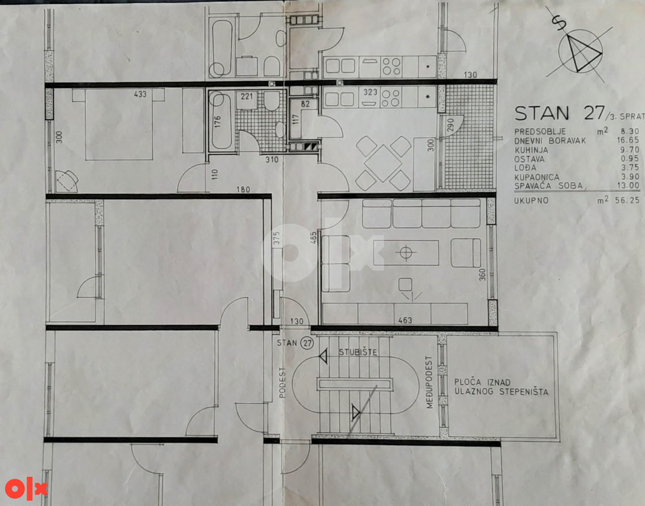 Stan Doboj 56.25m2 - Stanovi i apartmani - OLX.ba