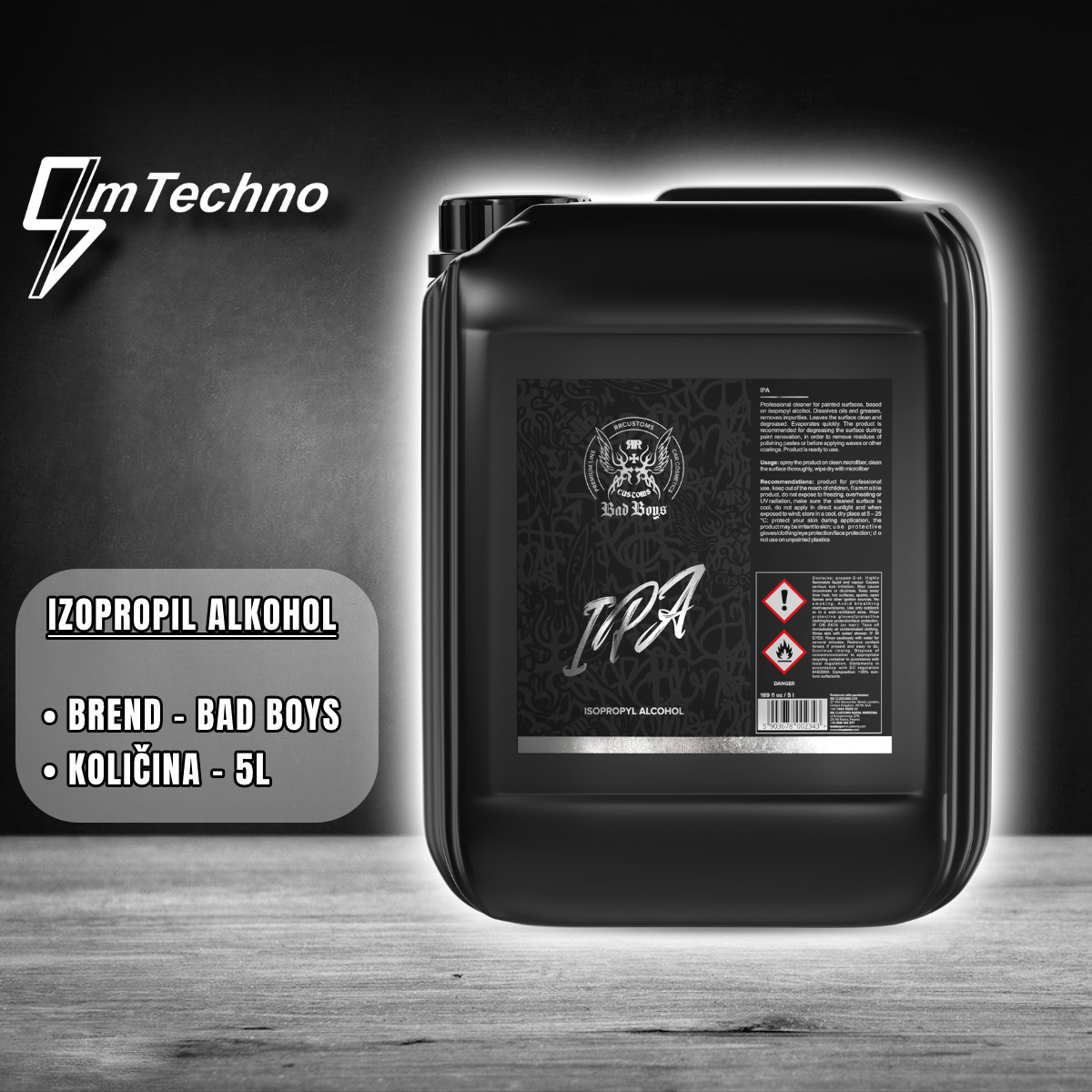 BAD BOYS | IPA - IZOPROPIL ALKOHOL ZA ČIŠĆENJE | 5L - Autokozmetika ...