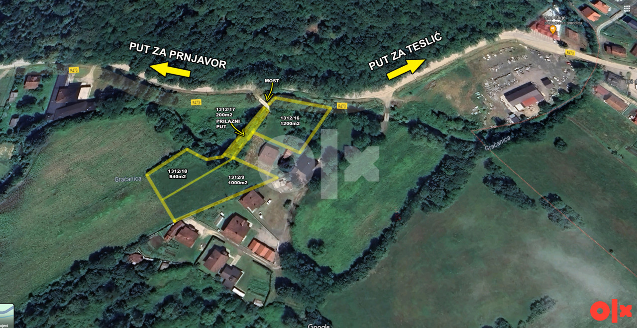 Zemljište Plac Teslić 960m2 - Zemljišta - OLX.ba