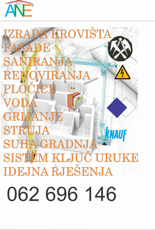 svi gradjevinski radovi ,iskopavanja,ventilacije, grijanje - Adaptacija ...