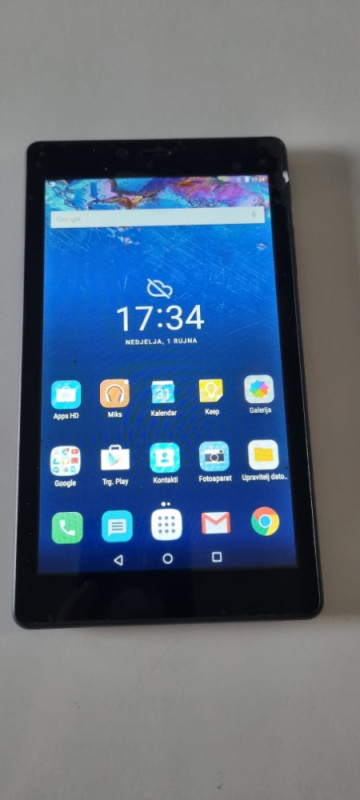 ALCATEL 7" PIXI 4 kao nov,micro sd memory,sim card, kutija,folija ...