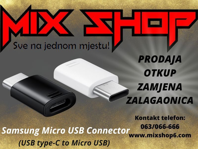 Micro USB Connector Type-C Adapter OTG konektor nastavak a prelaz ...