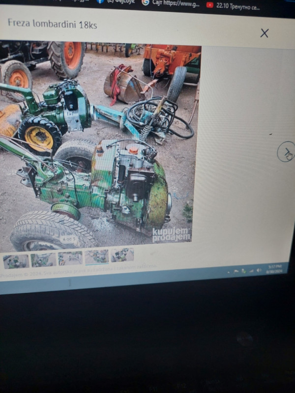 Motokultivator lombardini 18ks u odlicnom stanju motor i menjac ...