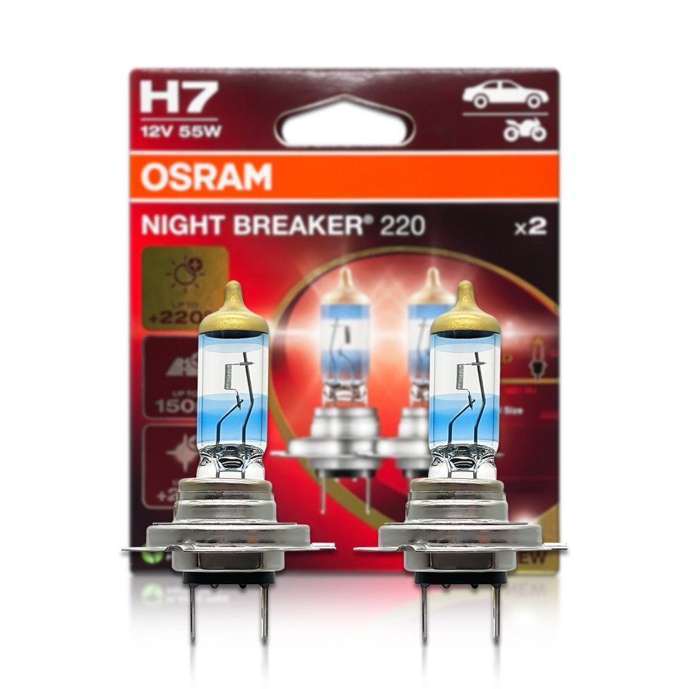 OSRAM NIGHT BREAKER 220 H7 H4 +220% jače svjetlo NAJNOVIJI MODEL ...