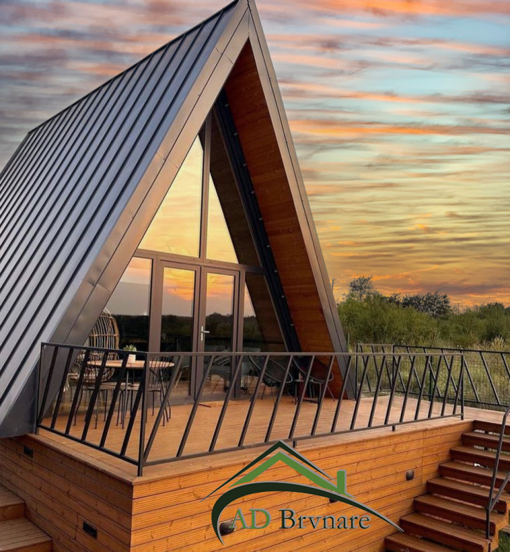 Brvnara Brvnare Montazne kuce A FRAME Model ADRIA 60 - Betonski radovi ...