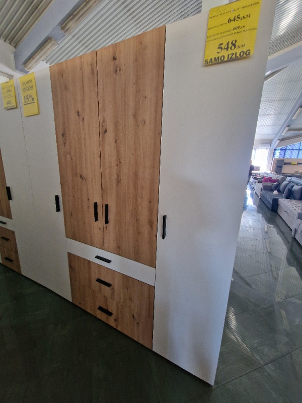 Ormar "HAVANA 4K-3F" BIJELA/ARTISAN - Ormari/Plakari - OLX.ba