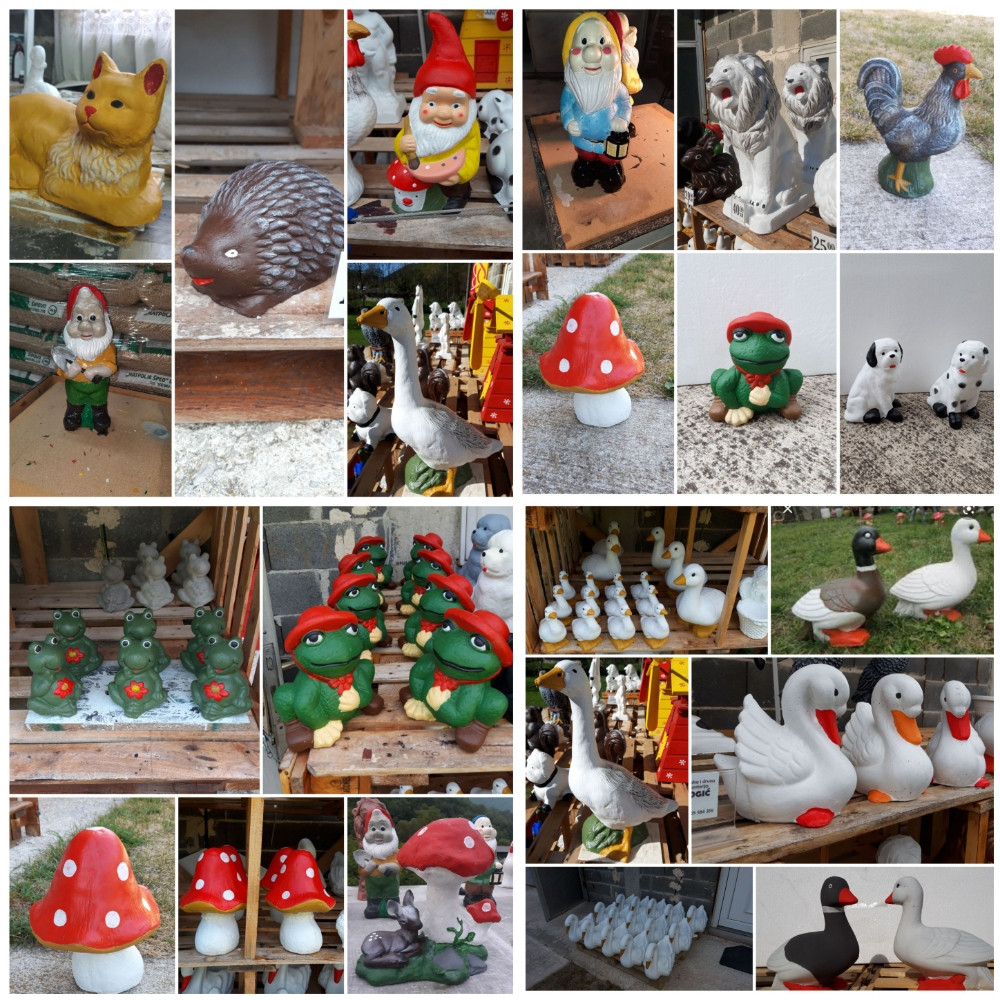 Betonska galanterija LAV MACKA PATULJAK ZEC PAS PJETAO - Betonska ...