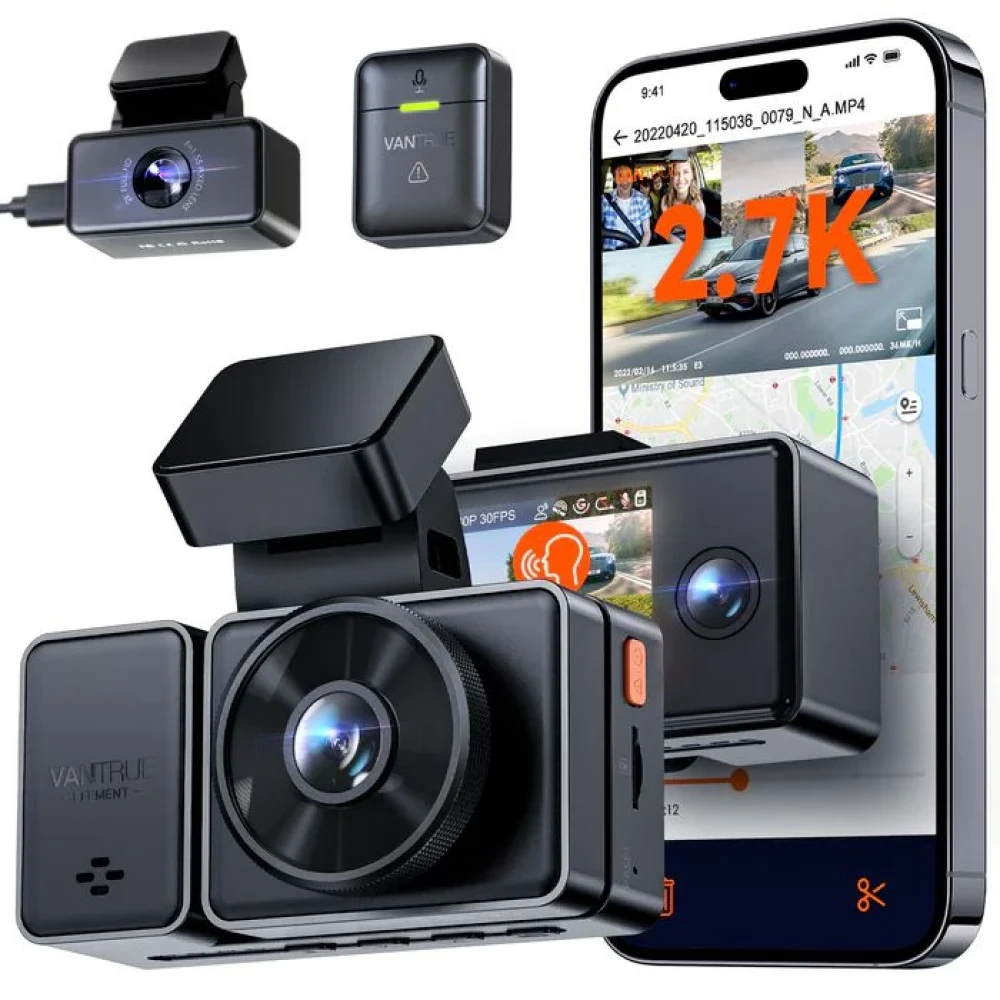 VANTRUE E3 car thread-locking camera first + back + int - Auto kamere - OLX.ba