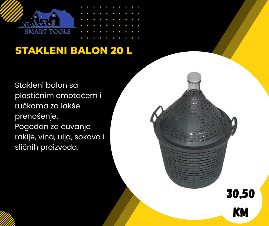 Stakleni Balon 20l za vino i rakiju - Flaše/Boce/Tegle - OLX.ba