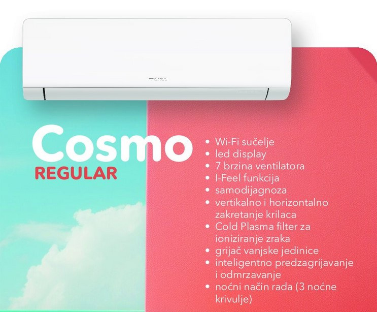 KLIMA GREE COSMO REGULAR 12ka GWH12AWCXB -25 - Klima uređaji - OLX.ba