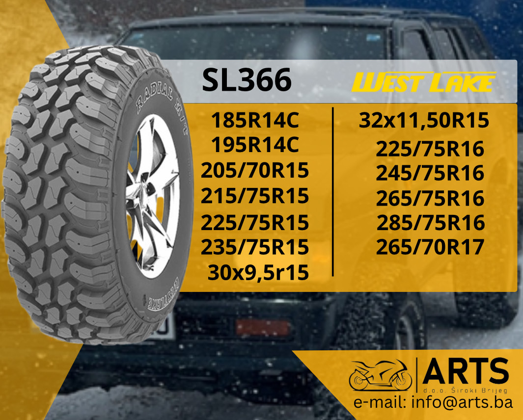 Guma za OFF ROAD 265-75-16 WESTLAKE SL366 M/T 265 75 16 - Gume za ...
