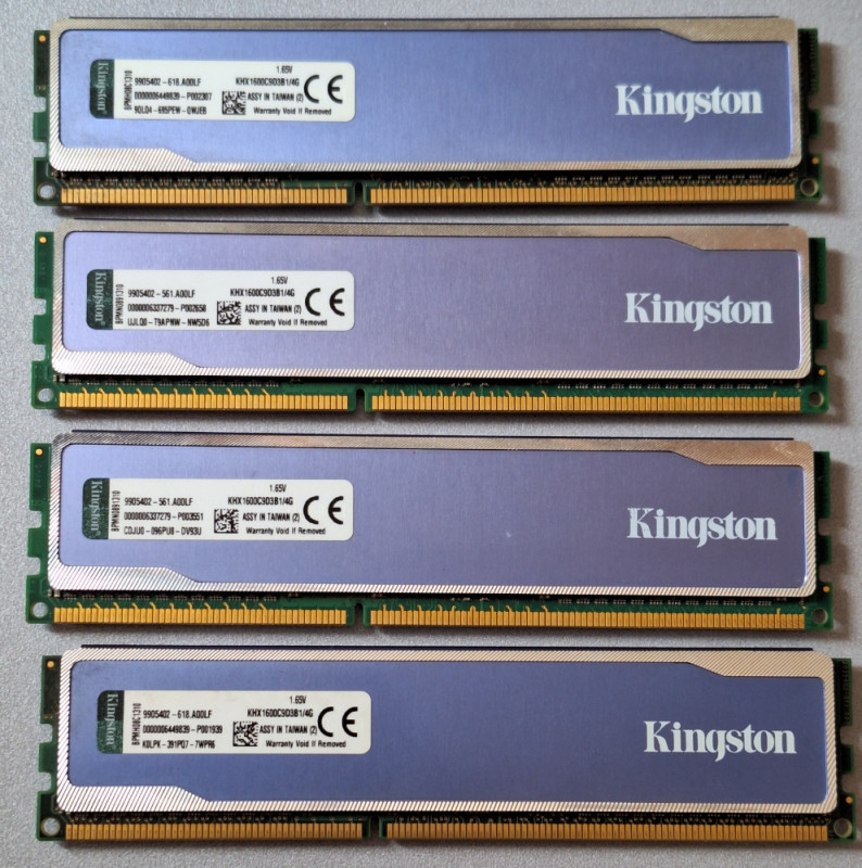 PC RAM Memorija Kingston DDR3 1600MHz 16GB (4X4GB) - Memorije (RAM ...