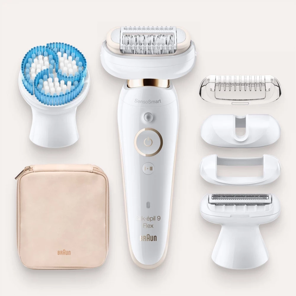 BRAUN Silk-epil 9 Flex 9010 Wet Dry epilator 6 access - Depilatori ...