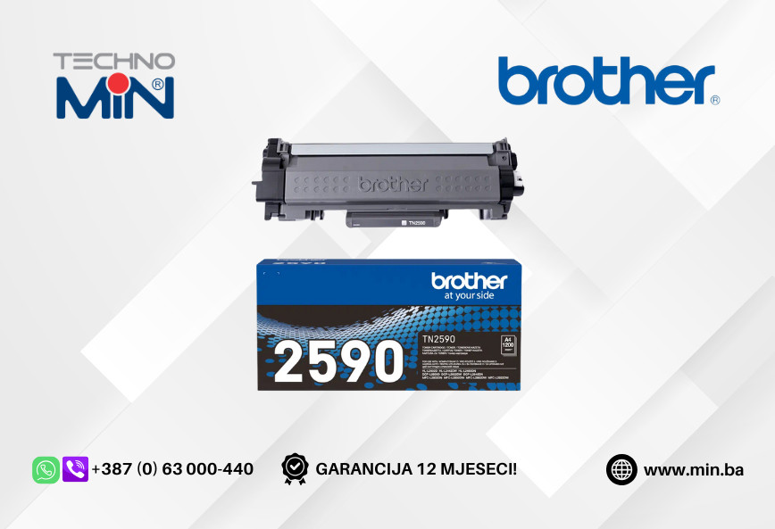 Brother toner TN-2590, crni, 1.200 stranica - Toneri - OLX.ba
