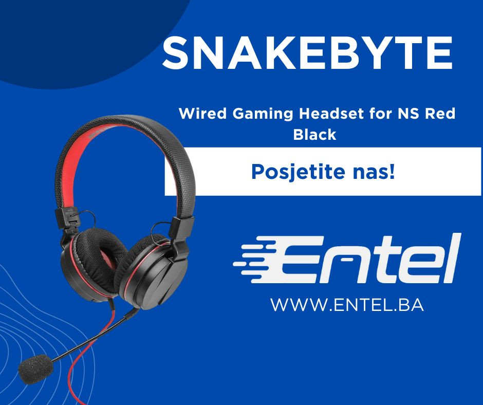 Snakebyte Wired Gaming Headset for NS Red Black - Slušalice za konzole - OLX.ba